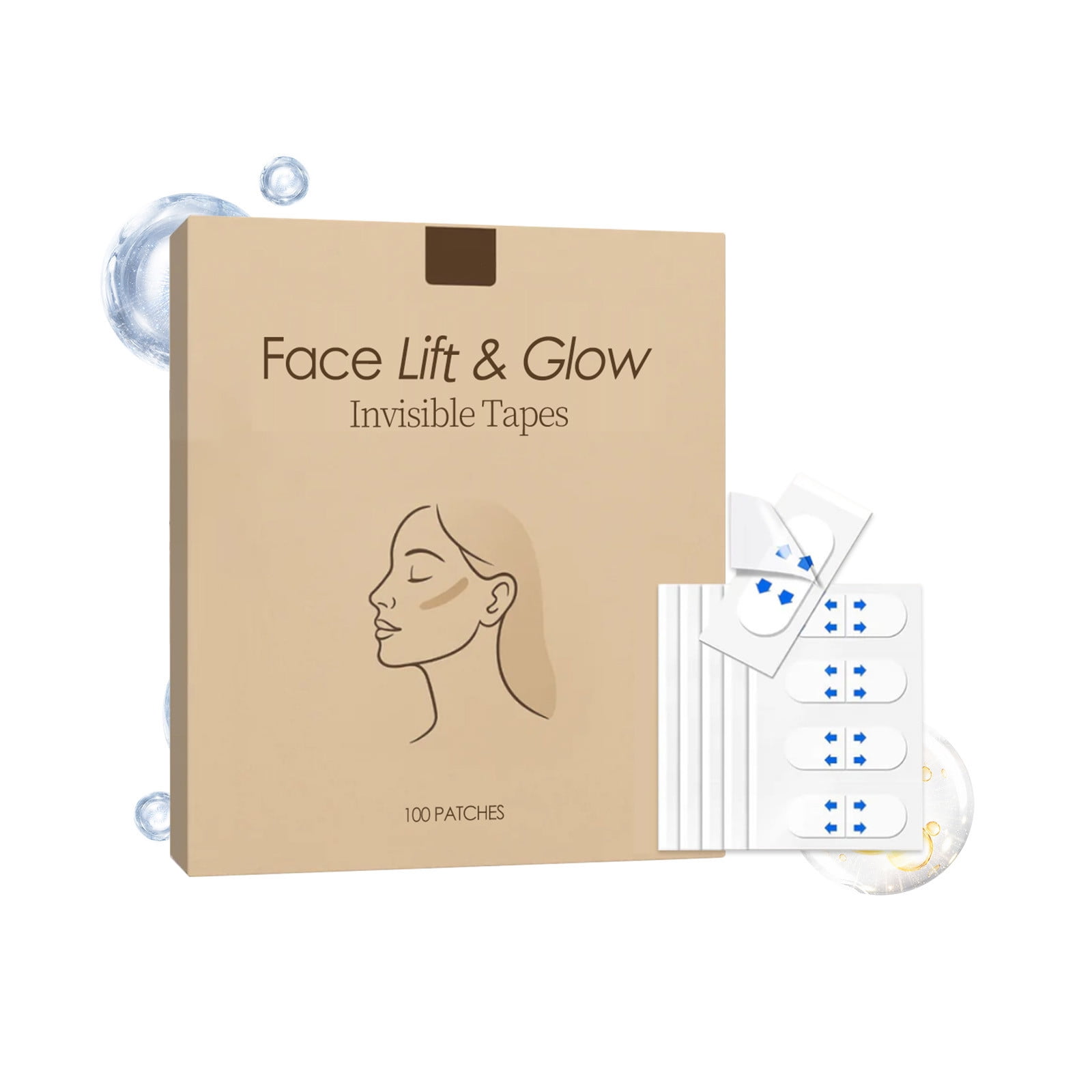 Face Lift and Glow Invisible Pads, Upgraded Face Tape Lifting Invisible ...