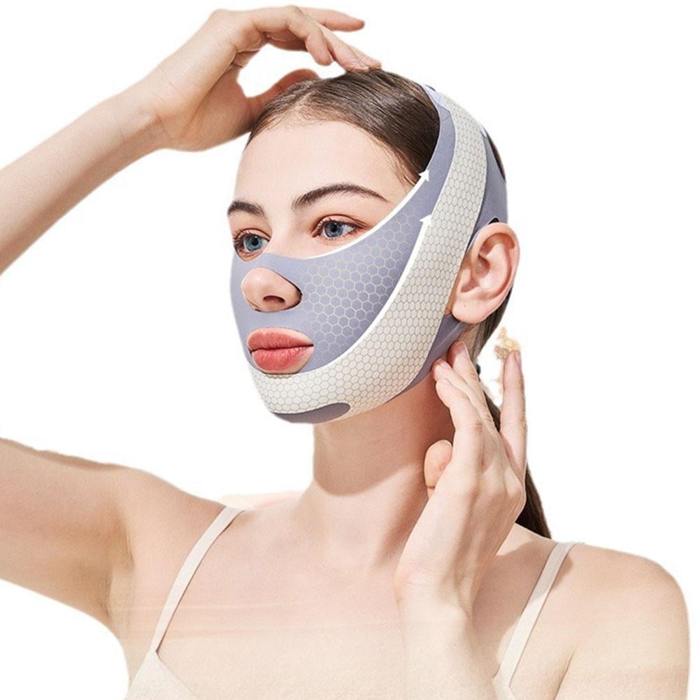 Face-Lift Sleep Face V Shaper Facial Slimming BandageFace Thining Band ...