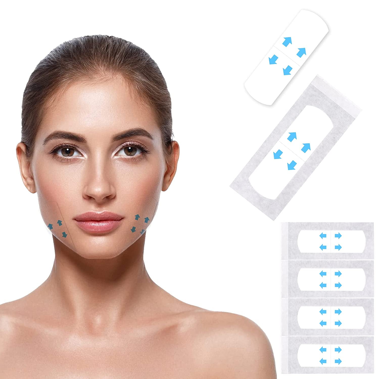 Face Lift Tape, 40 PCS Ultra-thin Invisible Face Tape for Instant Face ...