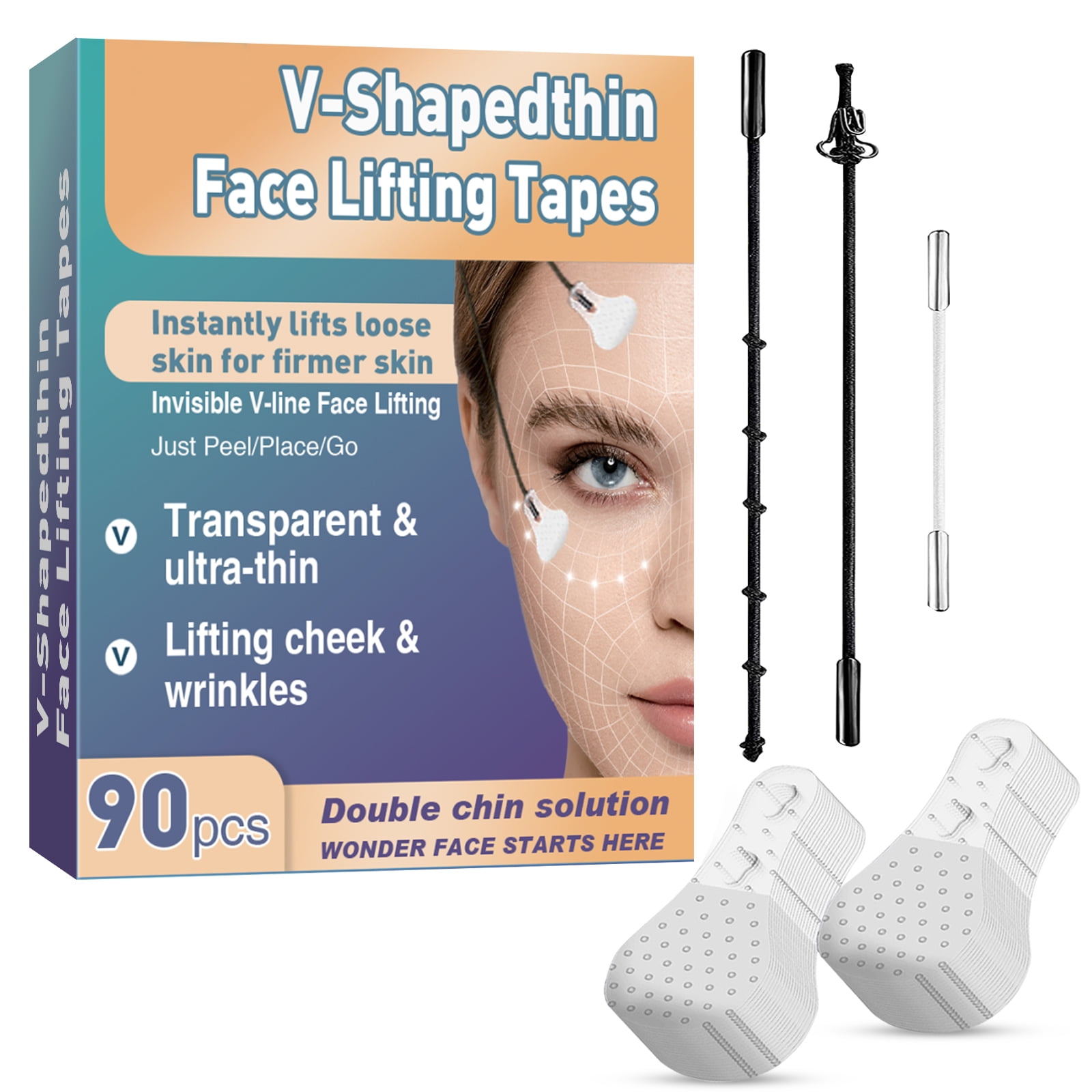 Face Lift Tape, Face Tape Lifting Invisible, Face Tape for Wrinkles ...