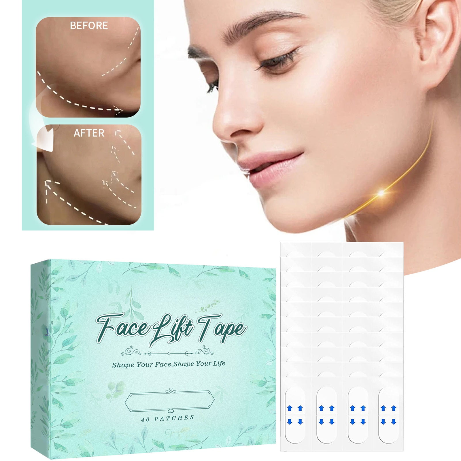 Face Lift Tape, Face Tape Lifting Invisible, Facelift Tape for Face ...