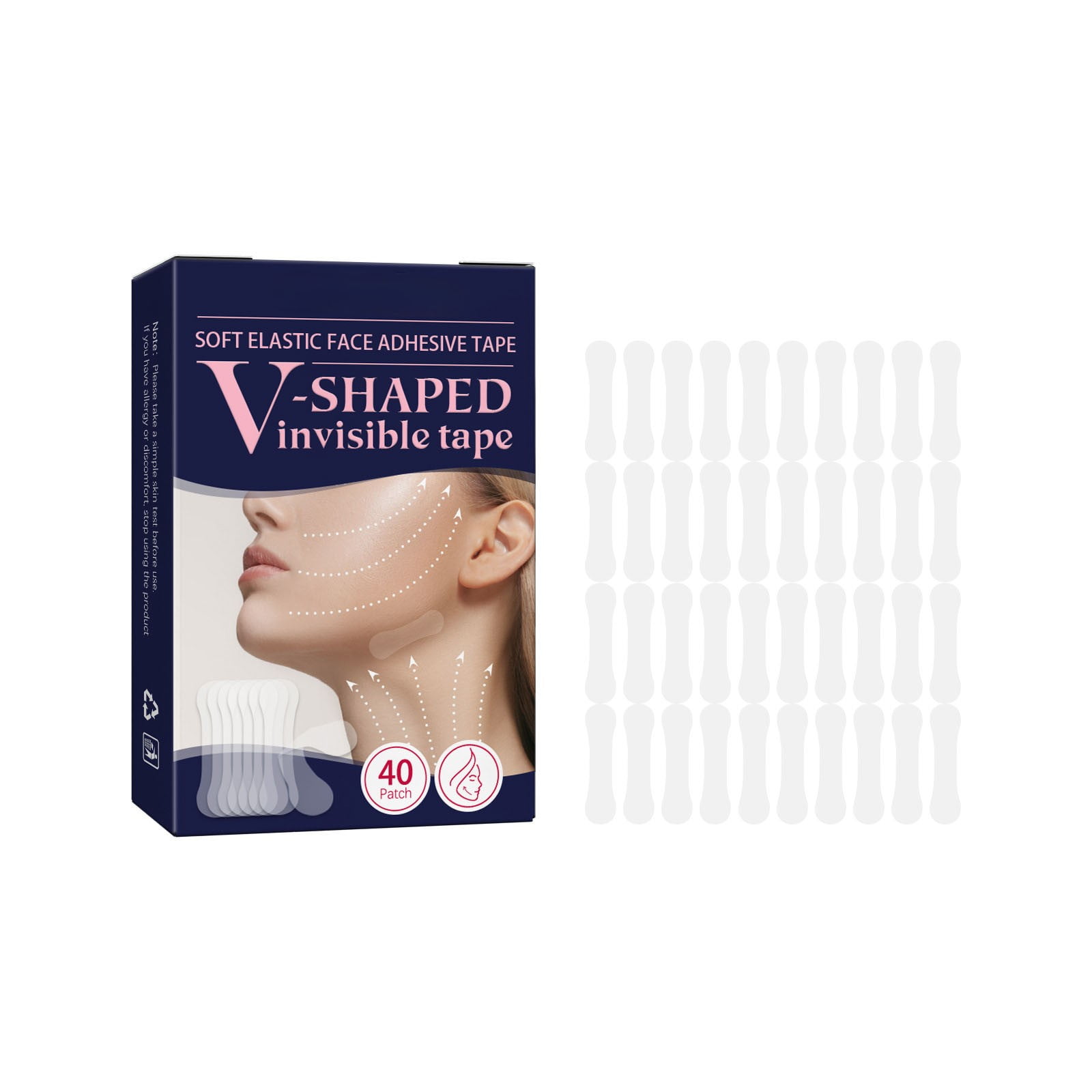 Face Lift Tape, Invisible Instant Adhesive Lifter Bands, Waterproof ...