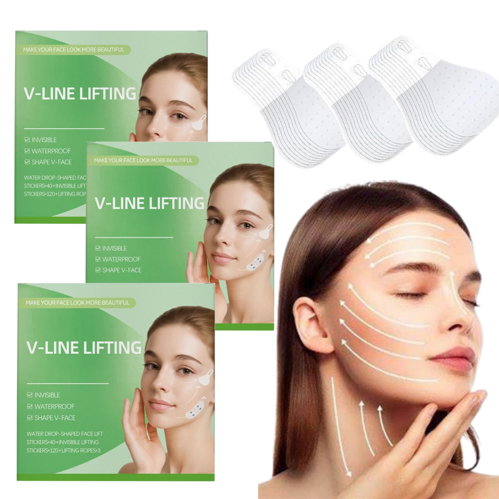 Face Lift Tape Invisible Secret Makeup Tape for Double Chin, Face Lift ...