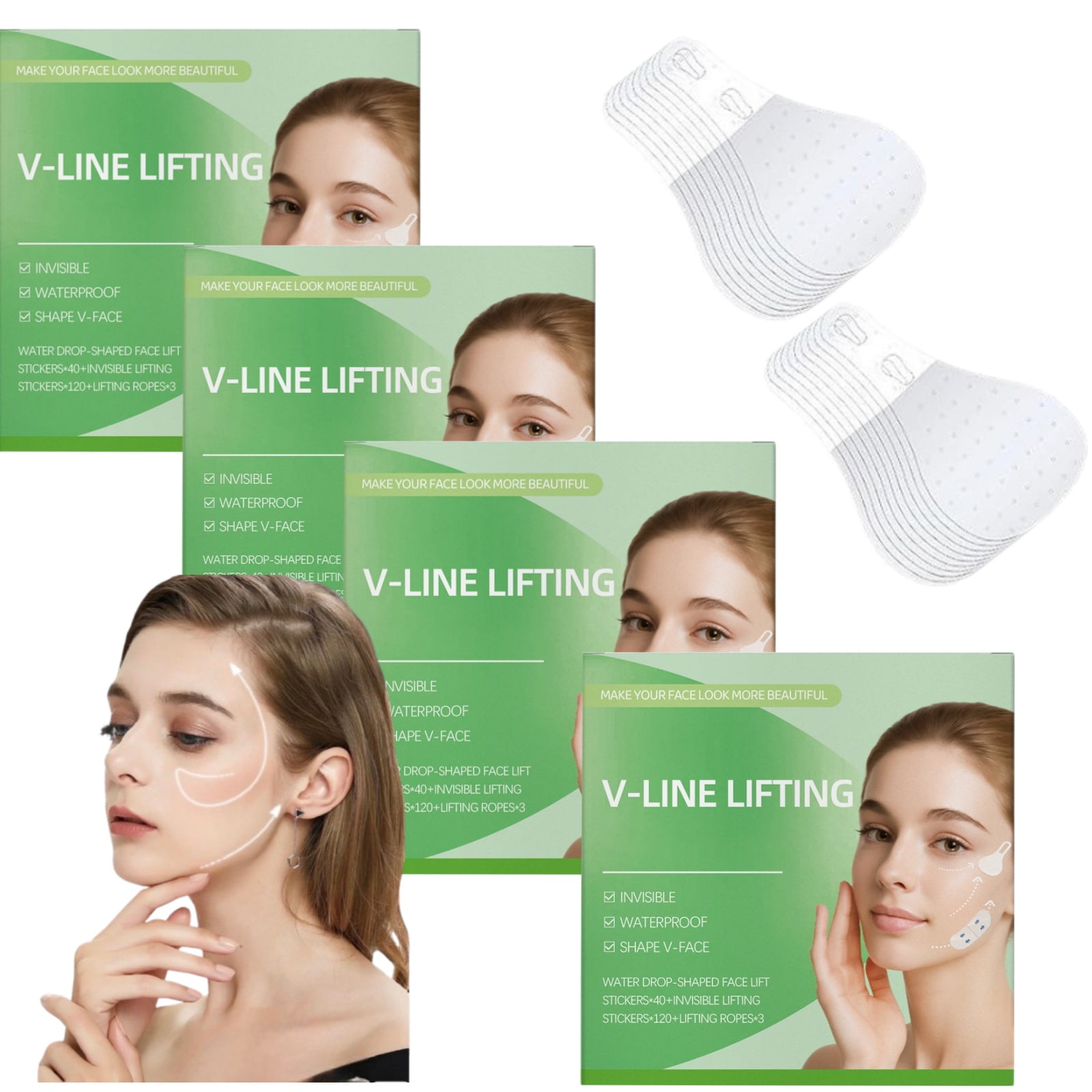 Face Lift Tape Invisible Secret Makeup Tape for Double Chin, Face Lift ...