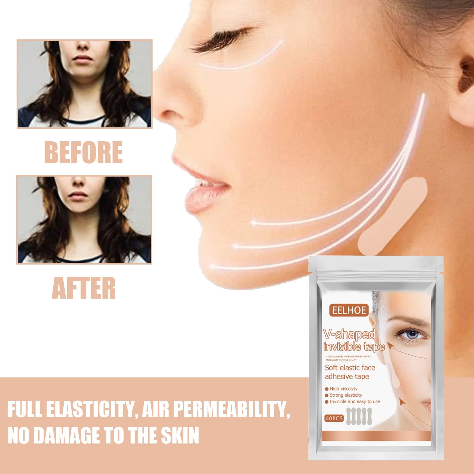 Face Lift Tape,Lift Sticker for Face,Instant Face Lifting Sticker ...