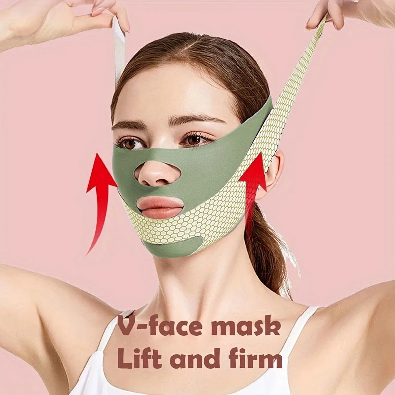 Face-Lift With Sleep Face V Shaper Facial Slimming Bandage Relaxation ...