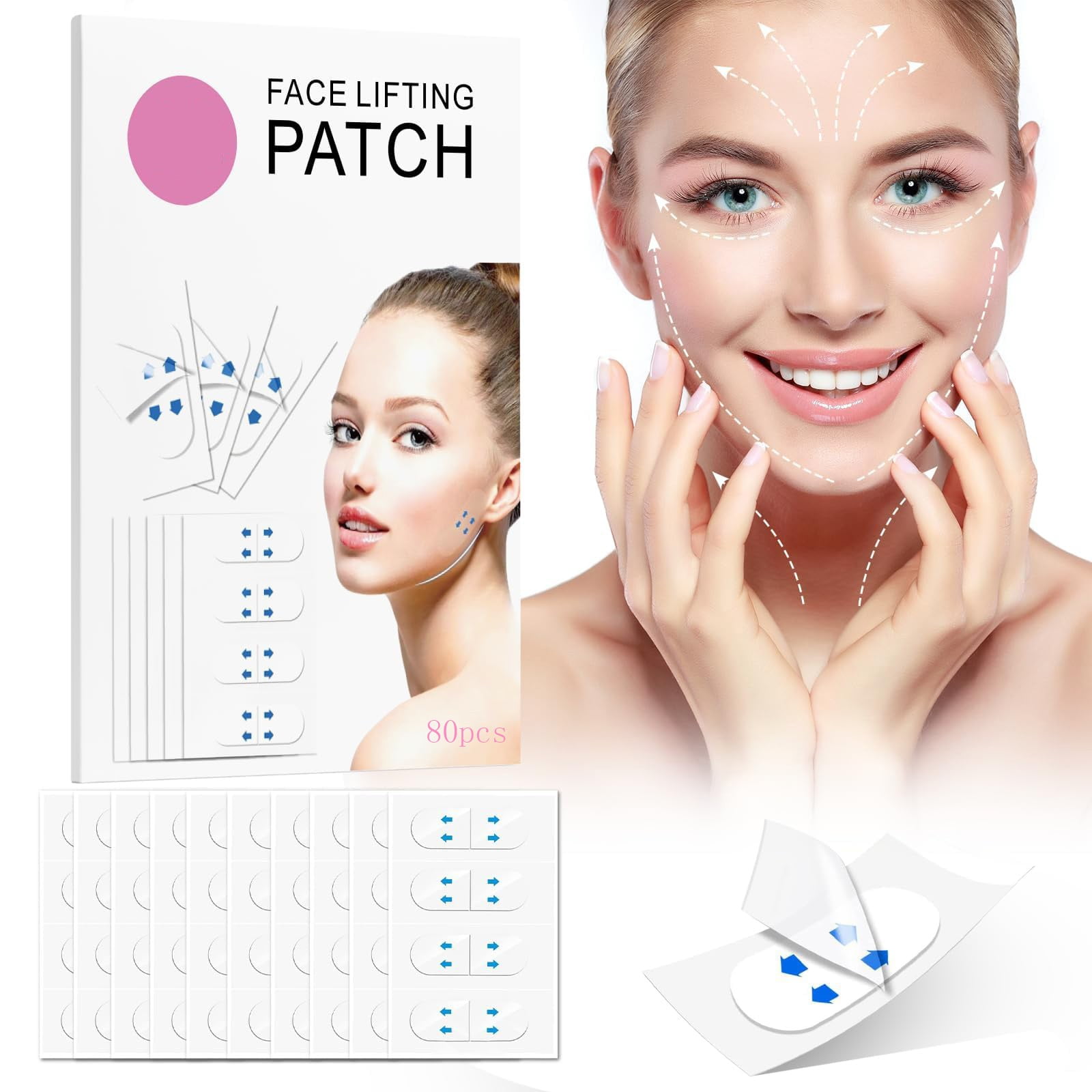KOKOI Face Lifter Tape Instant Face Lifting Sticker Lift Sticker ...