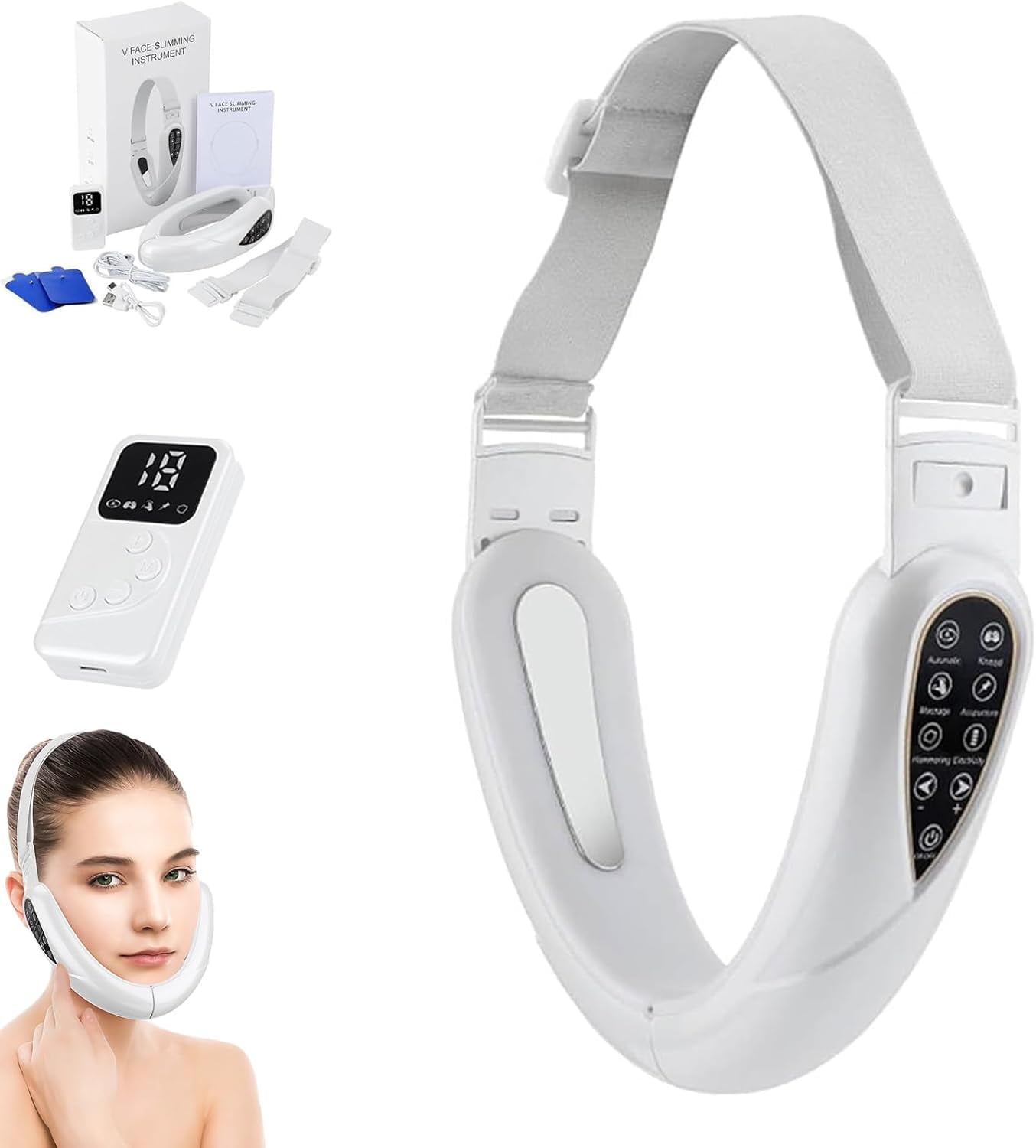 Face Lifting Device for Tightening & Contouring, V Face Lift Massage ...