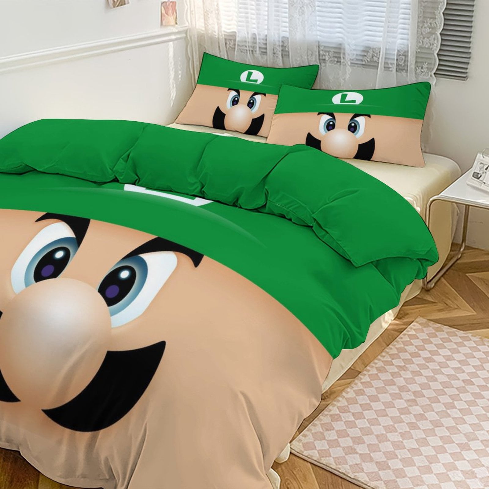 Face Luigi's Mansion 3 Pieces Bedding Sets Double Sided Printed Soft ...