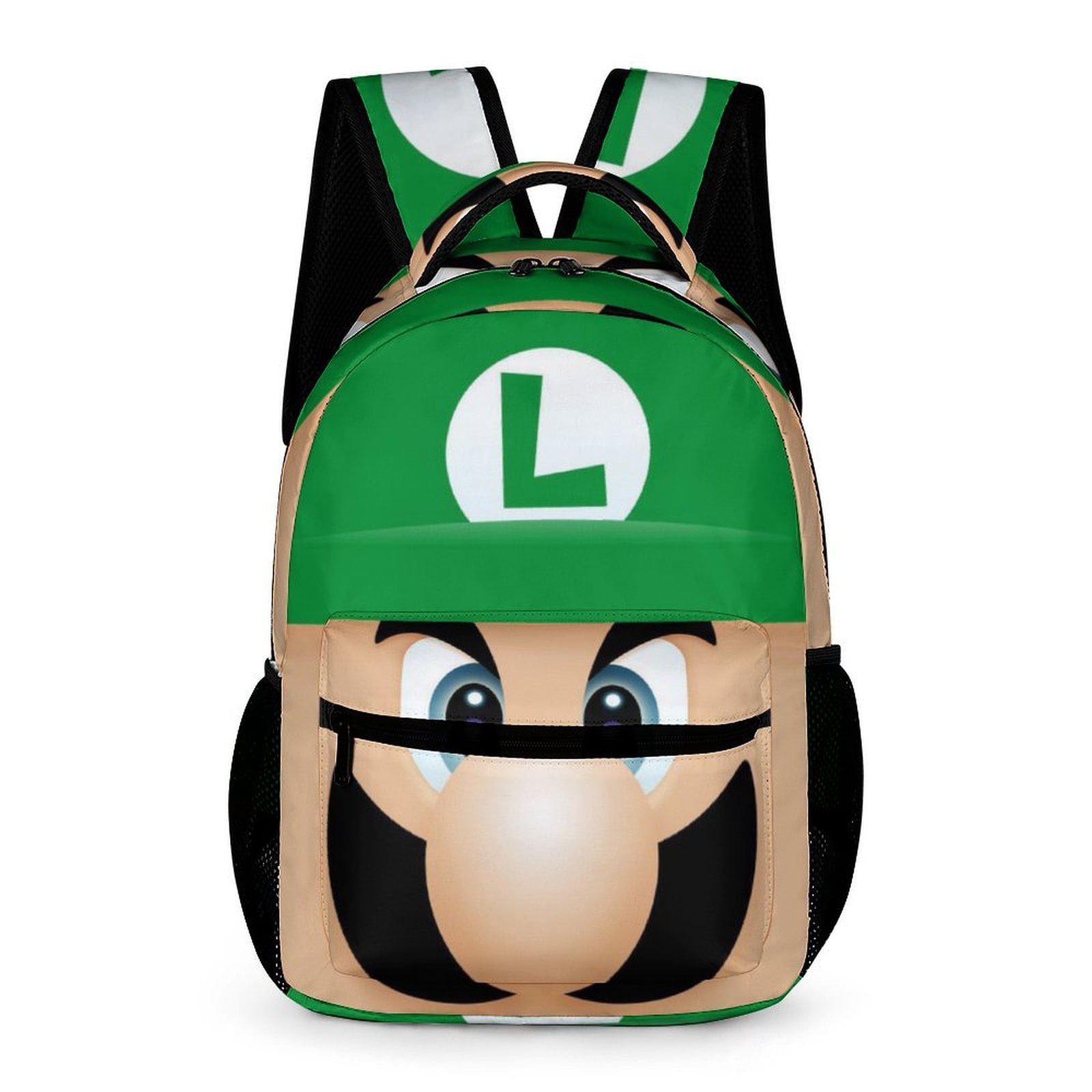 Face Luigi's Mansion Backpack Daypack Schoolbag Student Bookbag Satchel ...