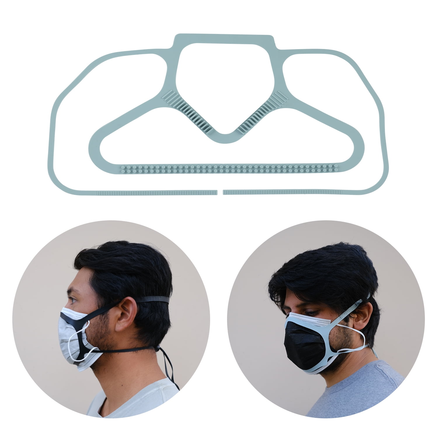 The Face Mask 2.0 - Comfortable Brace Goes Over Your Mask - Eliminate ...