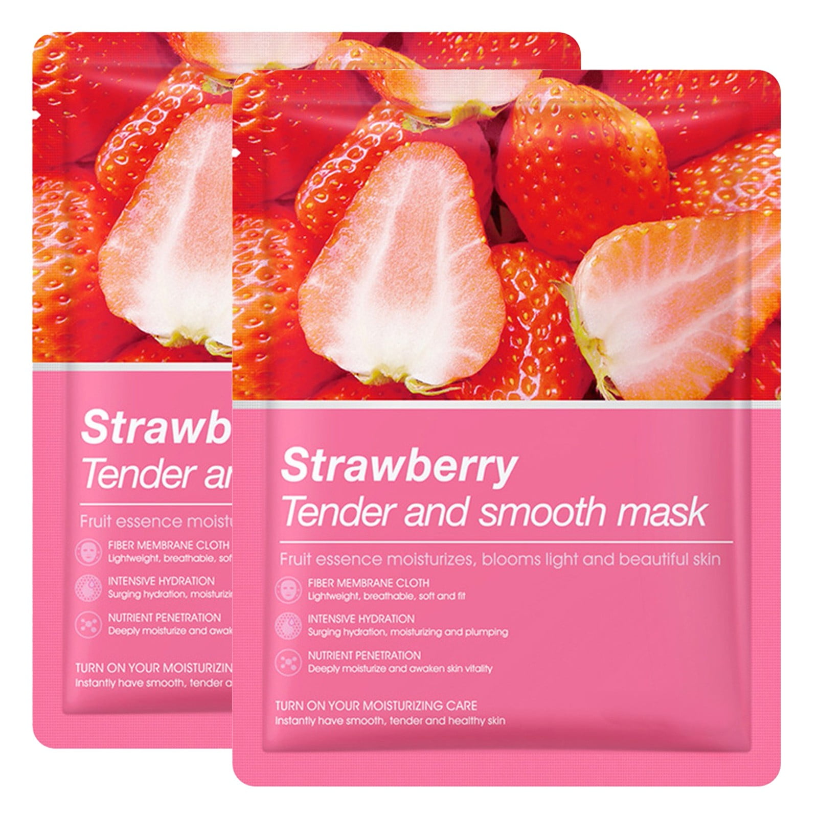 Face Mask 2Pcs New Fruit Plant Hydraiting Facial Moisturizing Self Care ...