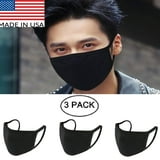 Face Mask 3 Pack Unisex Reusable Machine Wash for Men Women Made In USA ...