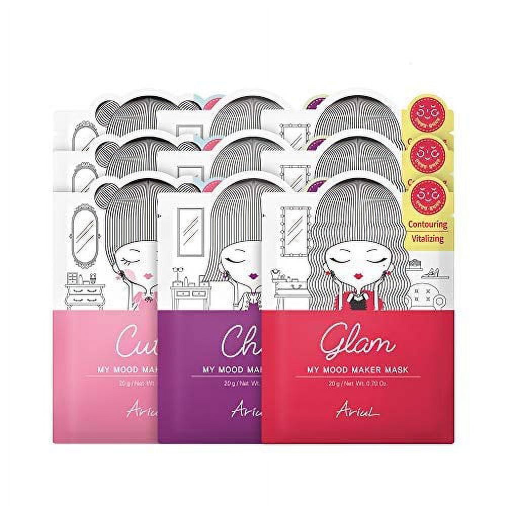 Face Mask (5 Minute Mask) by Ariul, My Mood Maker Mask Buldle (3 Glam ...
