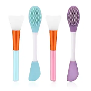 Face Mask Applicator,4 Pcs Silicone Face Mask Brush Reusable Facial ...