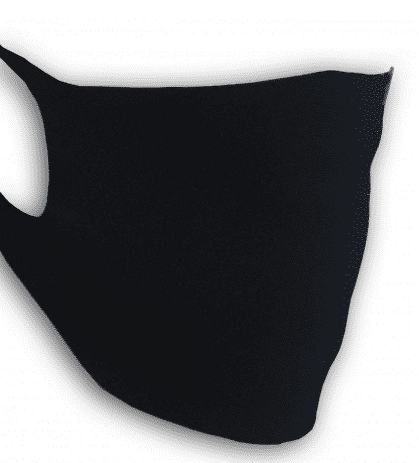 Face Mask Black Machine Washable Made in USA - One Size Fits All - 3 ...