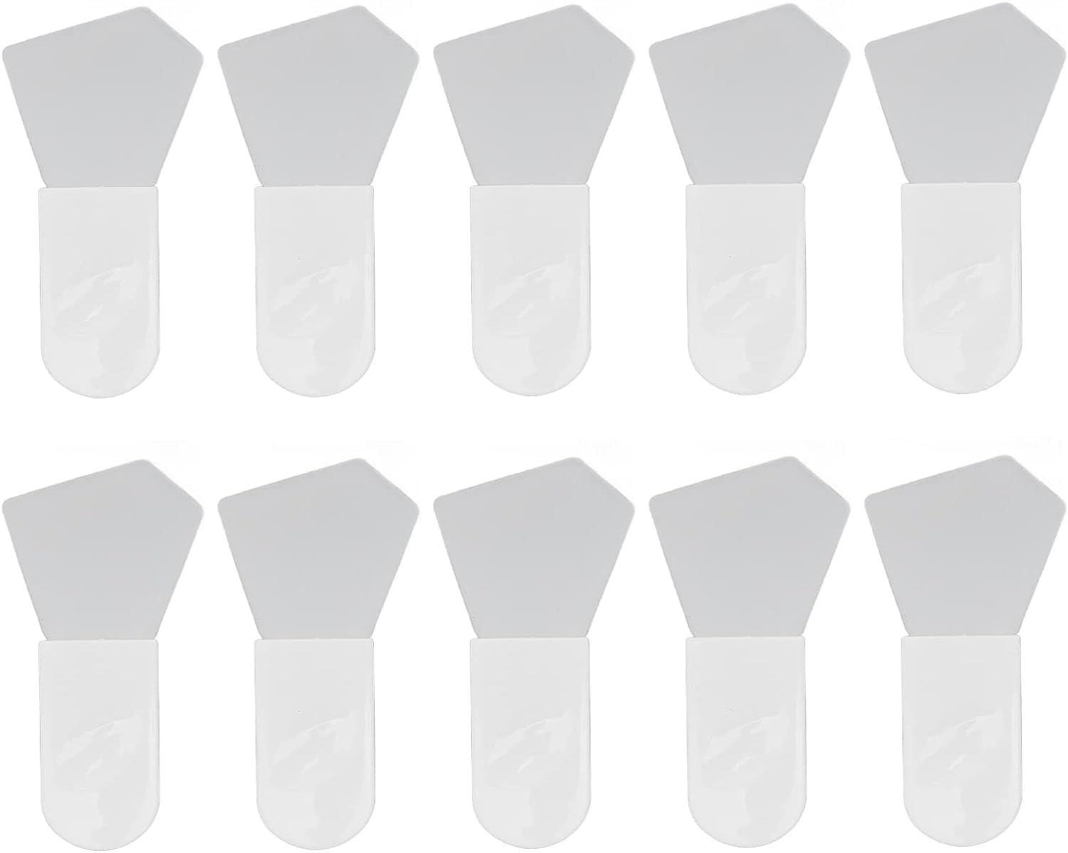 Face Mask Brush, 10Pcs Soft White Silicone Masks Applicator Portable ...