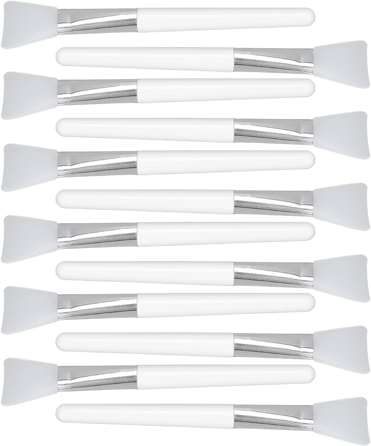 Face Mask Brush, 12pcs Soft Silicone Makeup Brush Set Comfortable ...