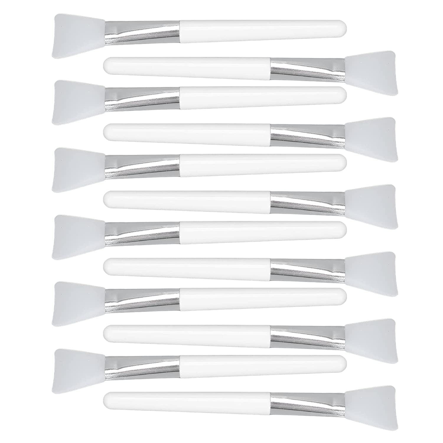 Face Mask Brush, 12pcs Soft Silicone Makeup Brush Set Comfortable ...