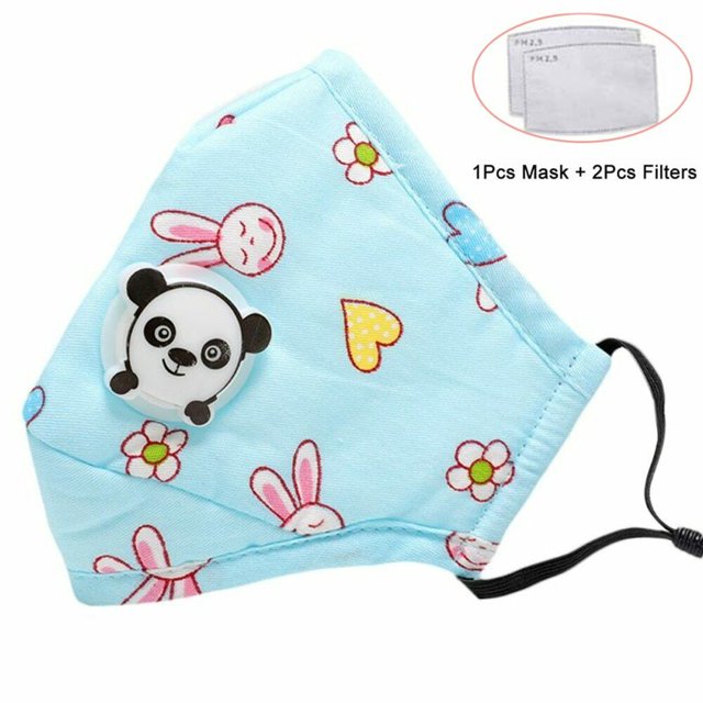 Face Mask Children Respirator Filter PM2.5 Anti-pollution Activated ...