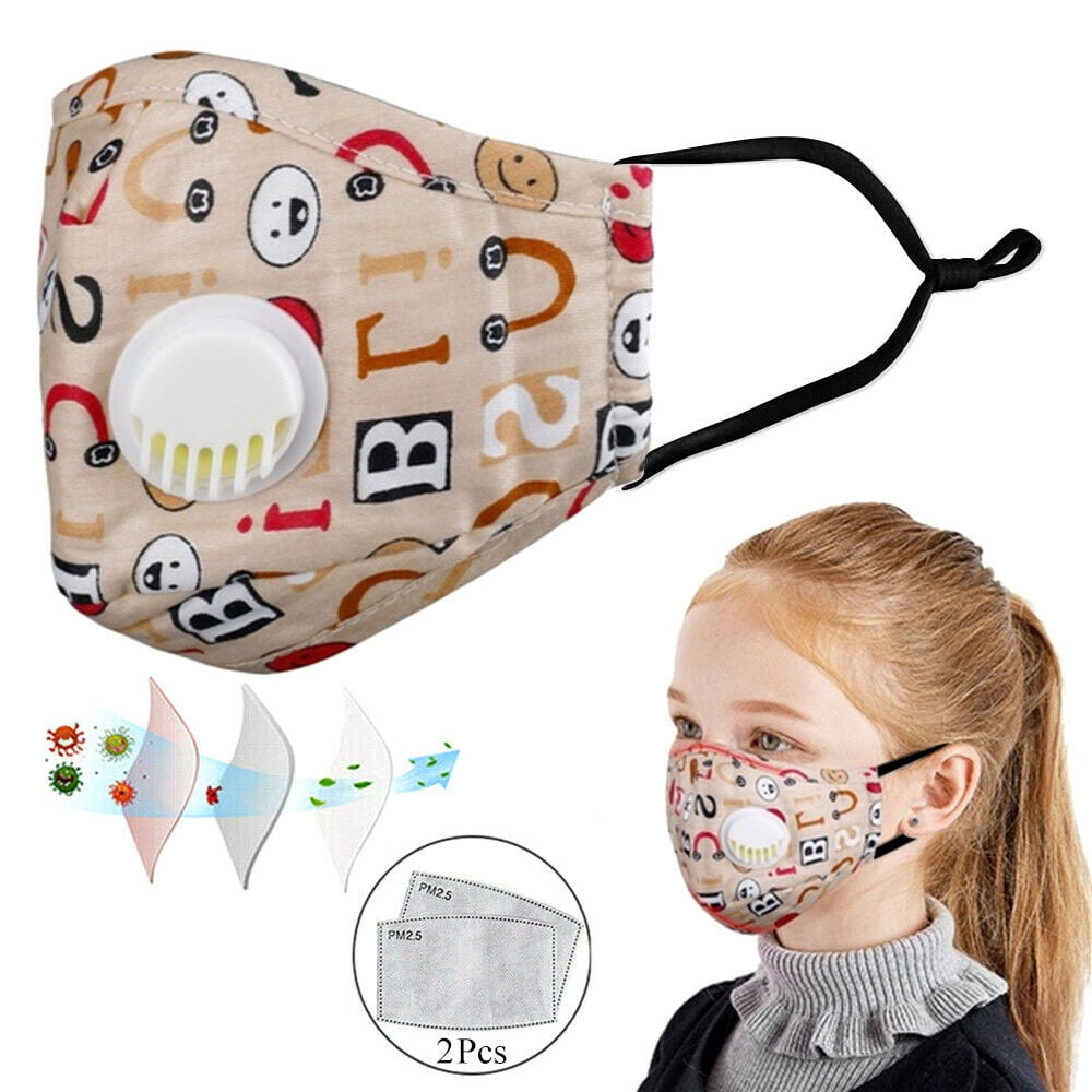 Face Mask Children Respirator Filter PM2.5 Anti-pollution Activated Carbon Kids - Walmart.com