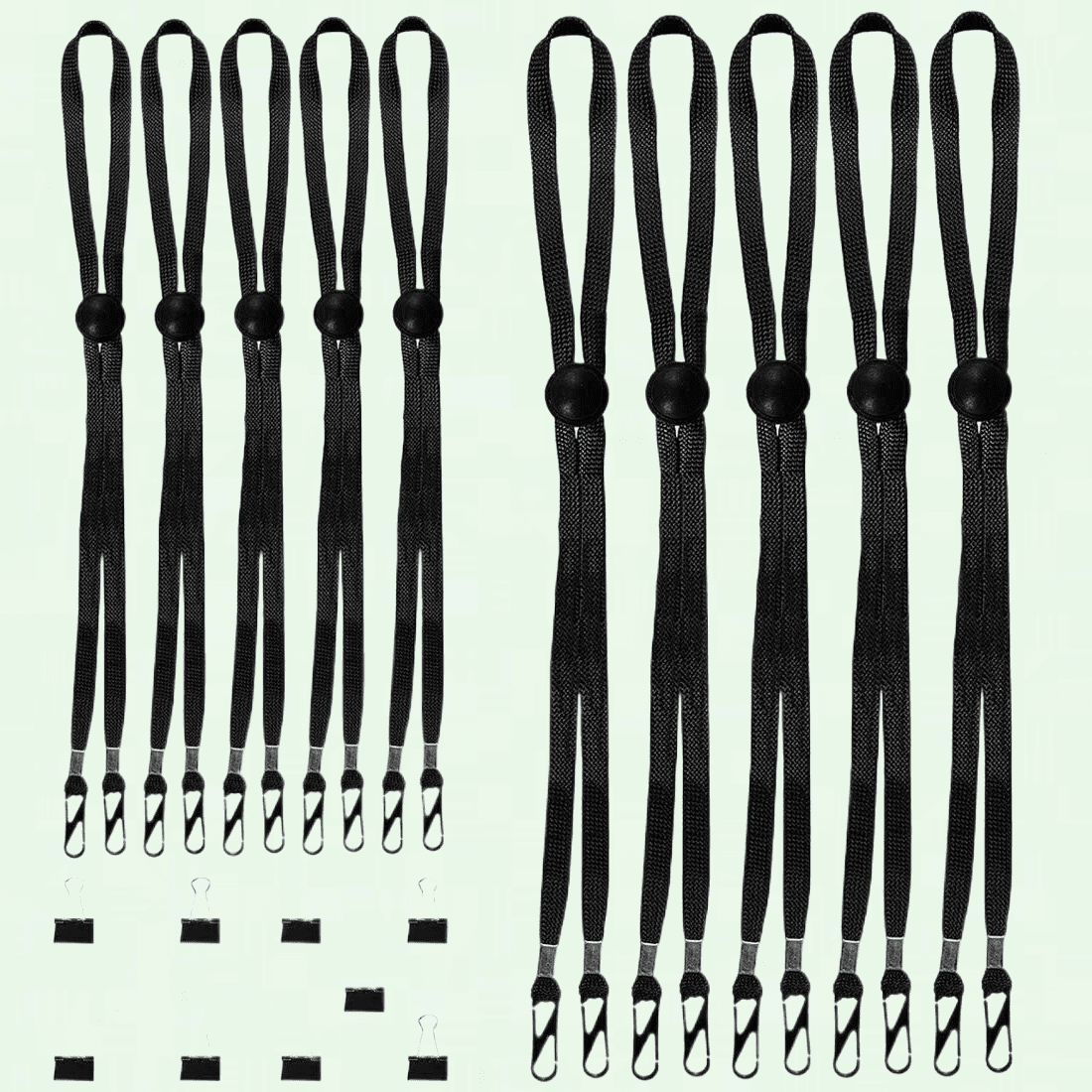 Face Mask Cord - 10 Packs, Adjustable Length Ear Protection Cords for ...