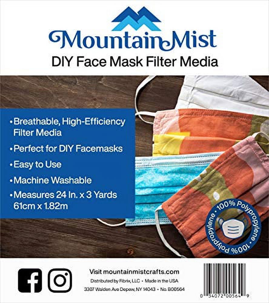 Face Mask Filter Media 24-Inches x 3-Yards by Mountain Mist - Walmart.com