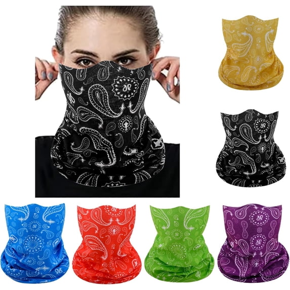 Face Mask Multi Bandana Neck Gaiter Seamless Magic Headband Outdoor ...