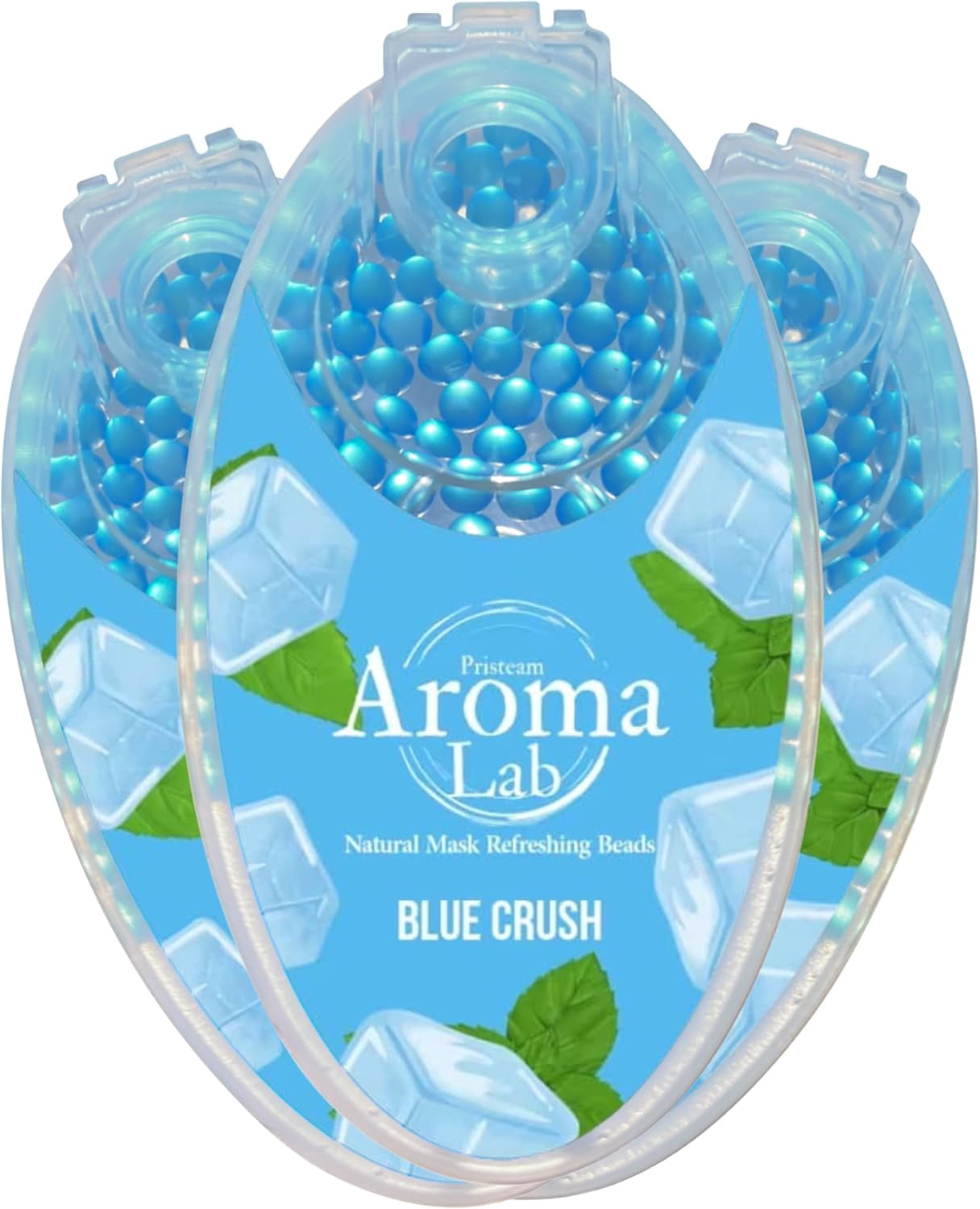 Face Mask Refresher - 300 Blue Mint-Scented Air Freshener Beads for ...