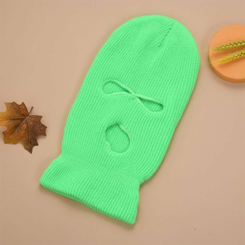 Face Mask Ski Mask Winter Cap 3 Hole Balaclava Hood Warm Beanie Hat ...