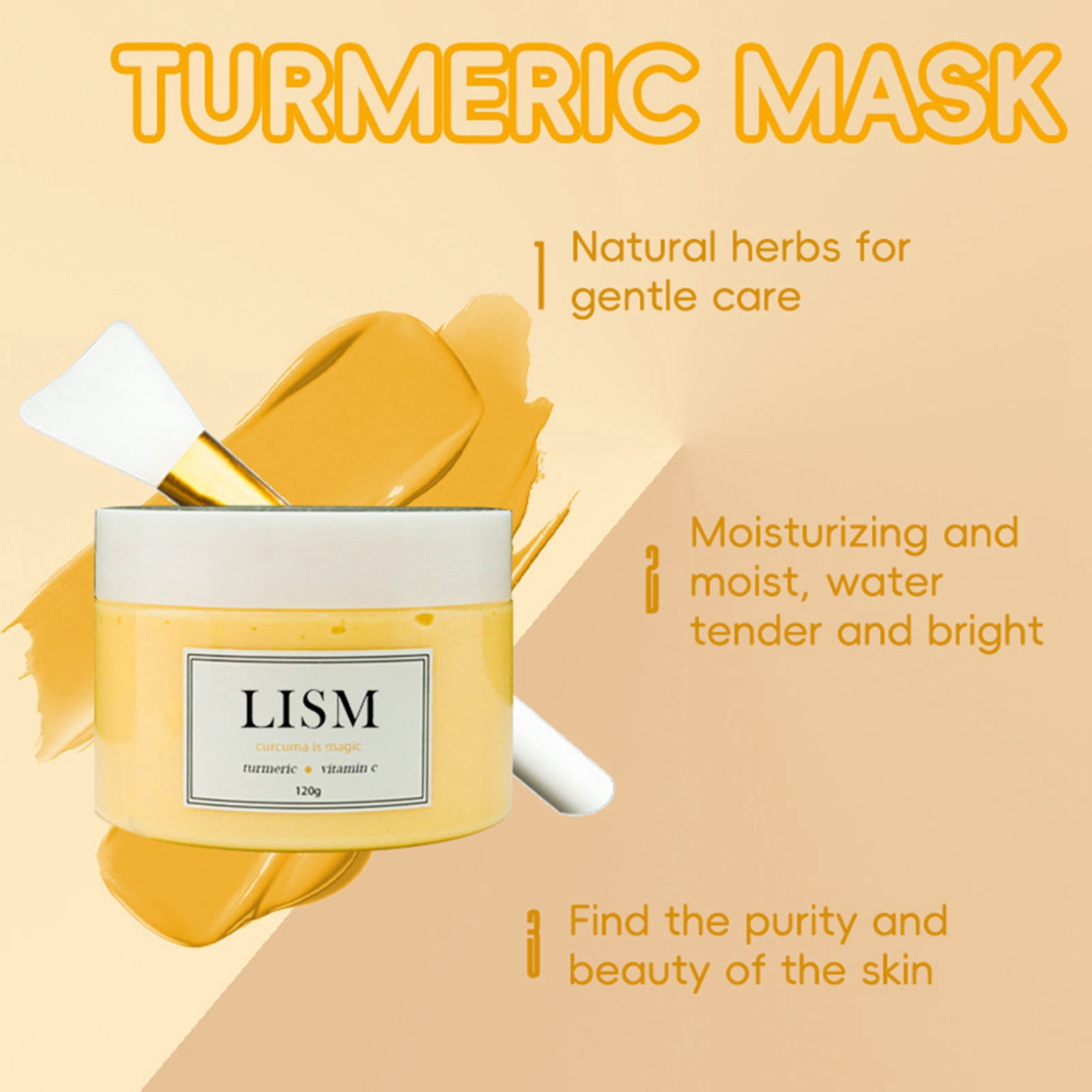 Face Mask Skin Care,Brightening Turmeric Mask,A Touch of Instant ...