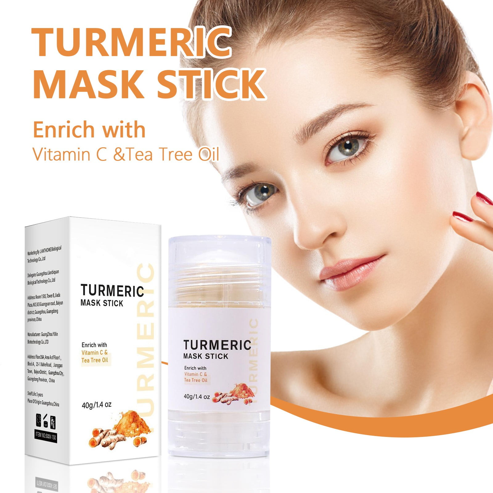 Face Mask Skin Care,Turmeric Mask Bar,Deep Purification, Instant ...