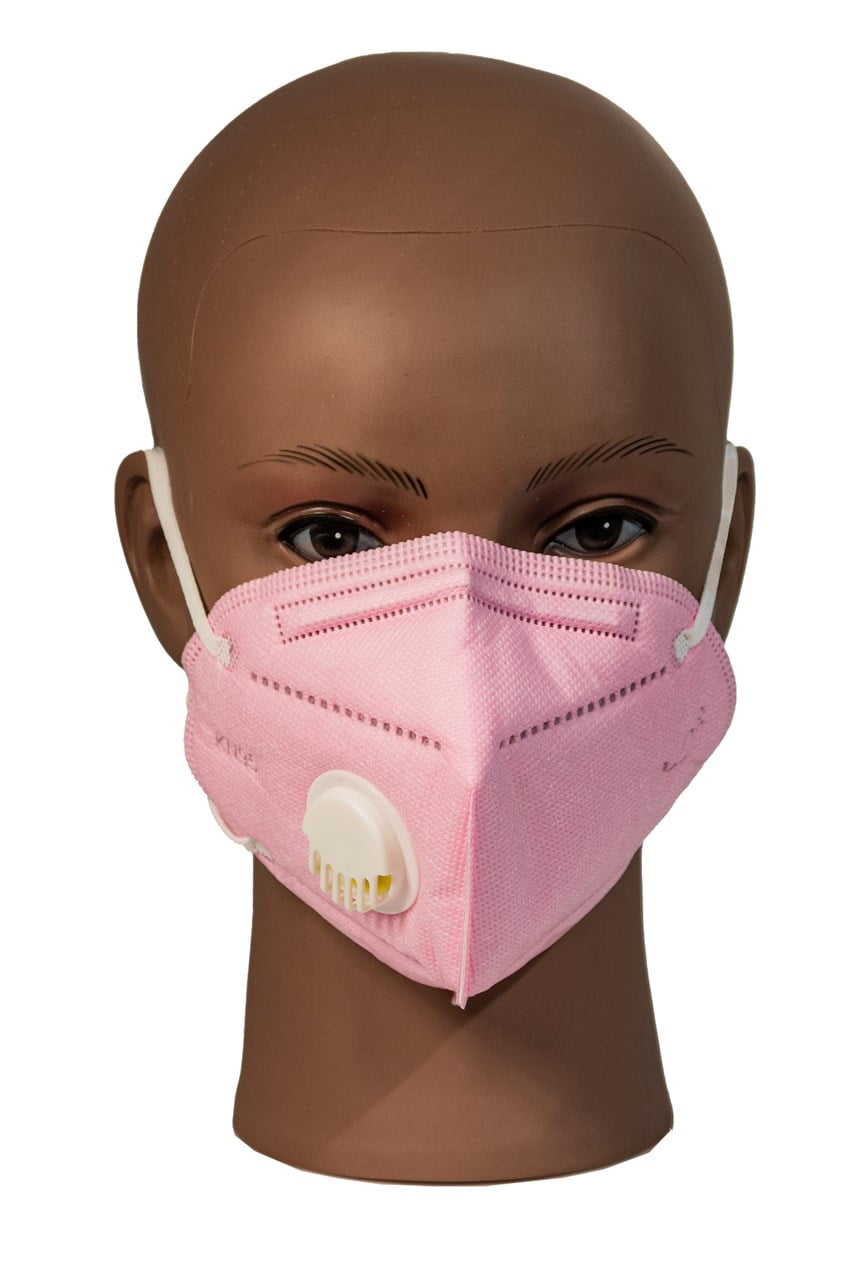 Face Mask with Exhale Vent - Pink - Walmart.com