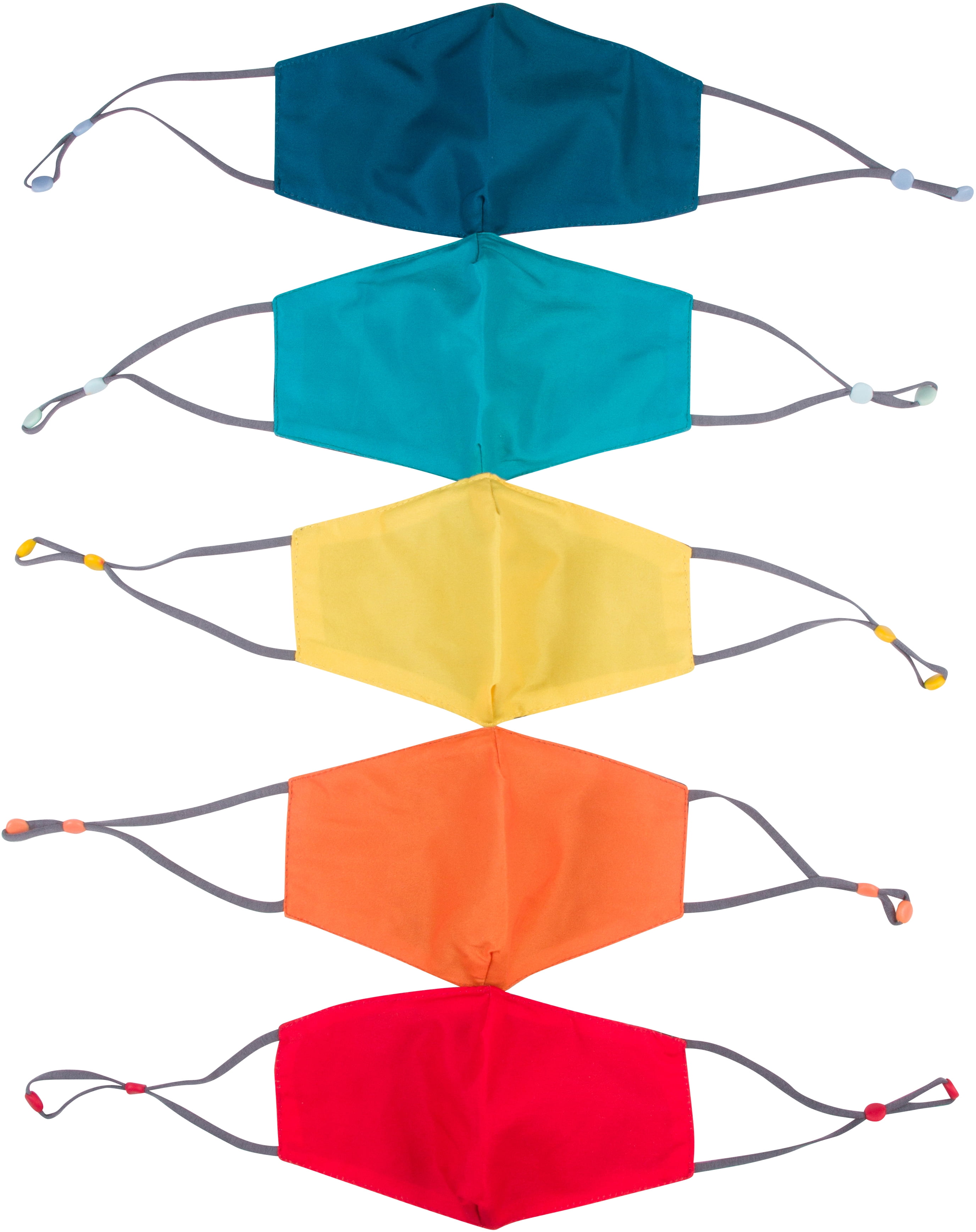 Face Masks for Children - 5 Pack of Kids Face Mask, Dual Layer Cotton ...