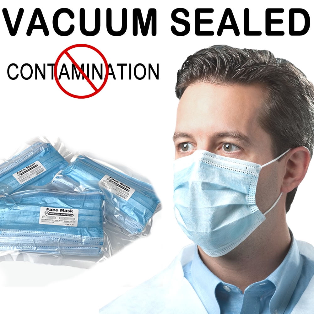 Face Masks / Facial Covers - Vacuum Sealed - Pack of 50 - HEALCITY ...