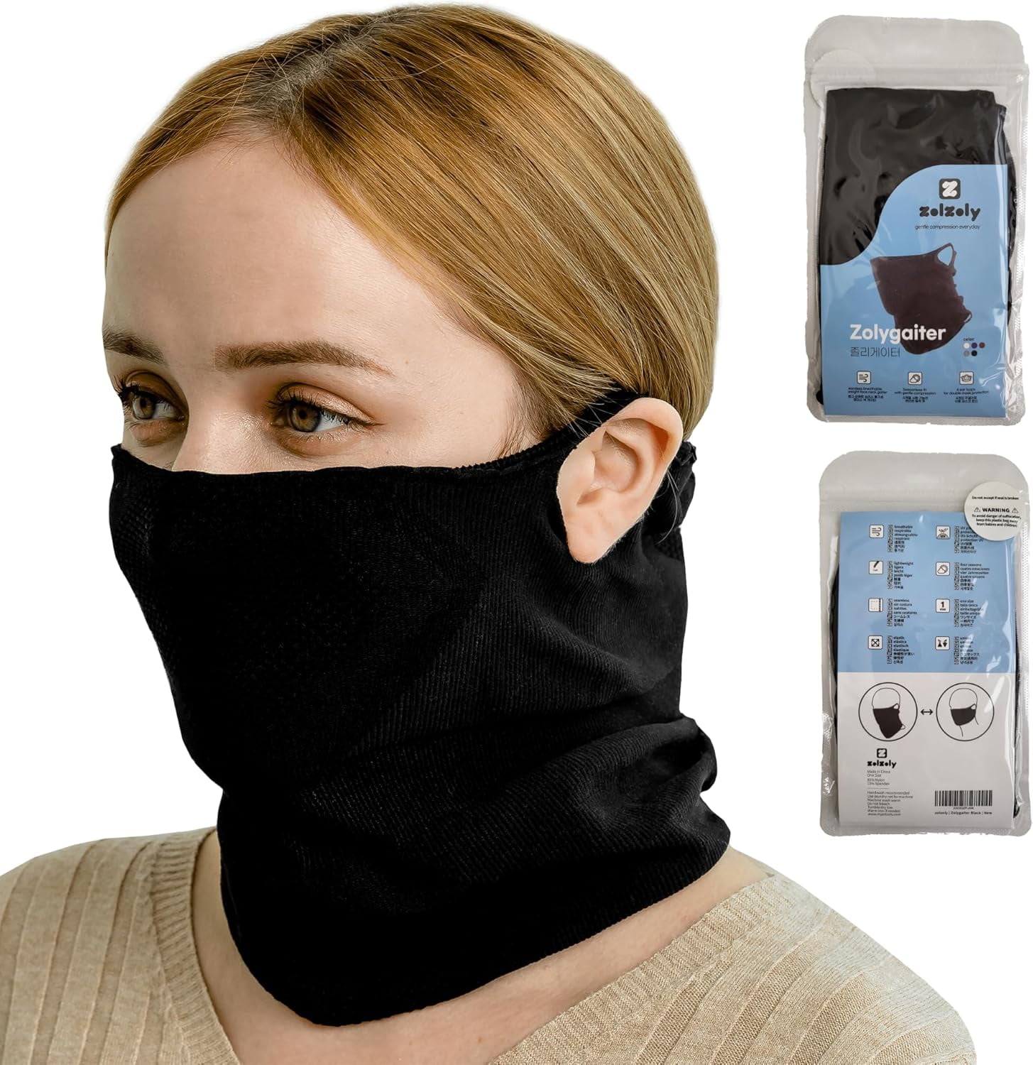 Face Neck Gaiter Balaclava Mask Running Wrap for Men Women | Seamless ...