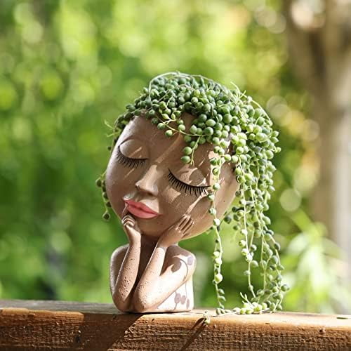 Face Planter Pot - Face Flower Pots for Indoor and Outdoor Plants ...