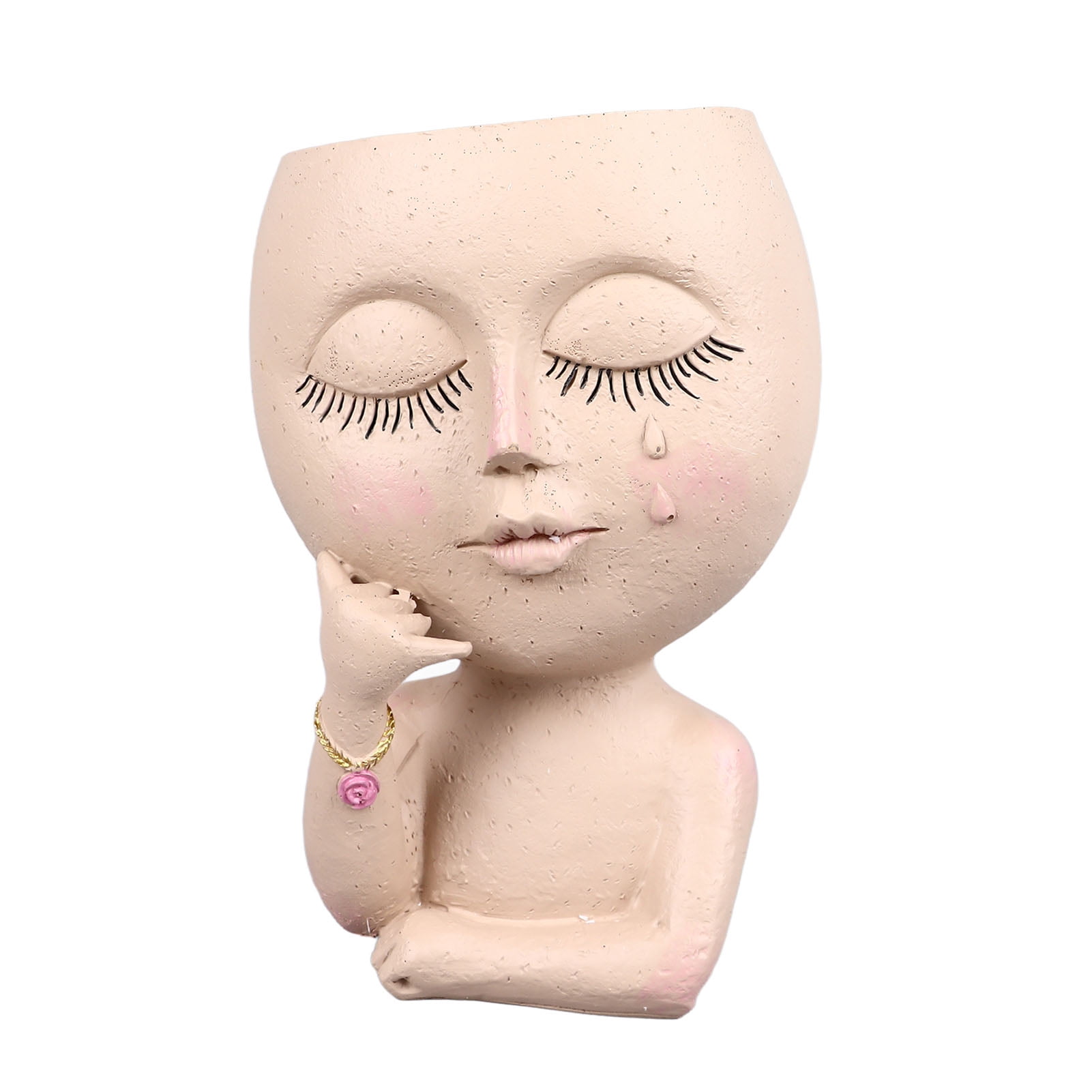 Face Planter Pots Resin Home Head Planter Face Flower Pot Head Planter ... Face Planter Pots Resin Home Head Planter Face Flower Pot Head Planter ...