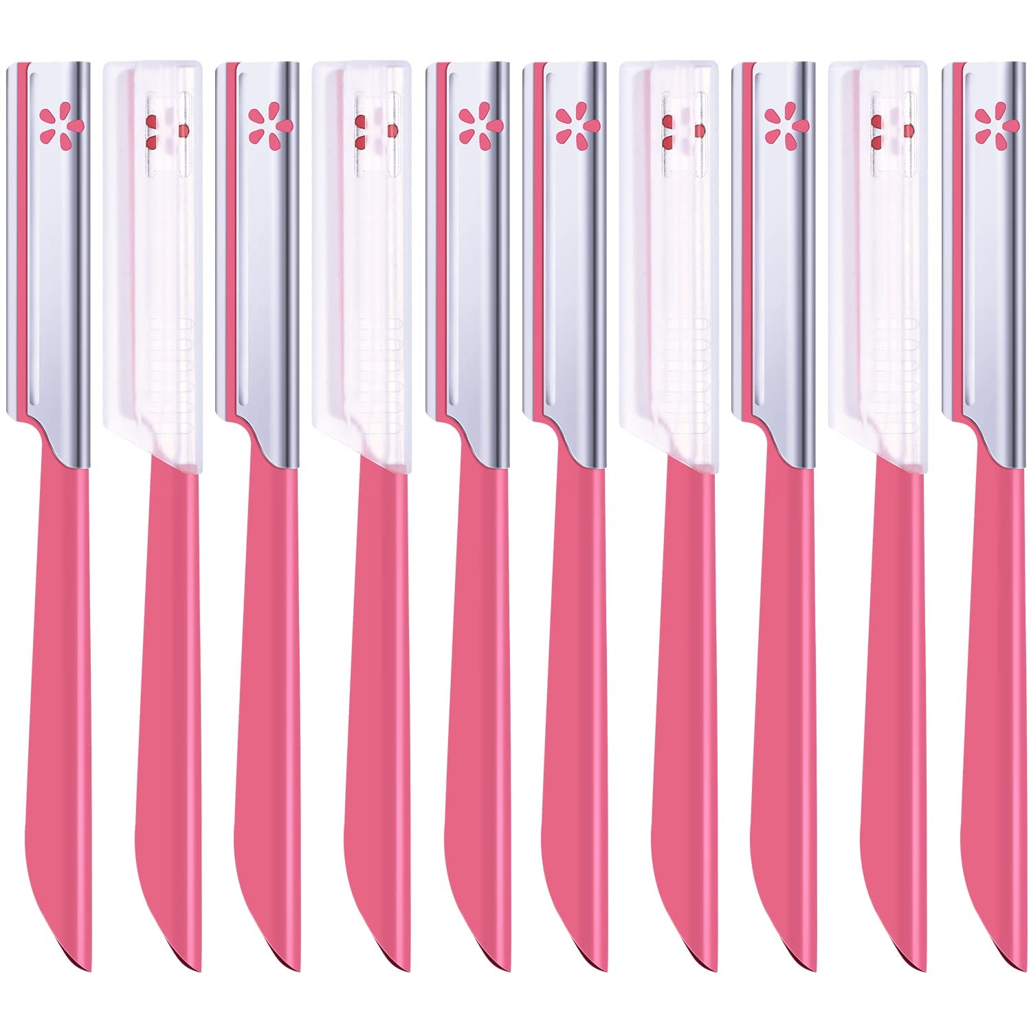 Face Razors for Women x10 Dermaplaning Blades for Face, Eyebrows, Legs, Arms etc - Removes ...