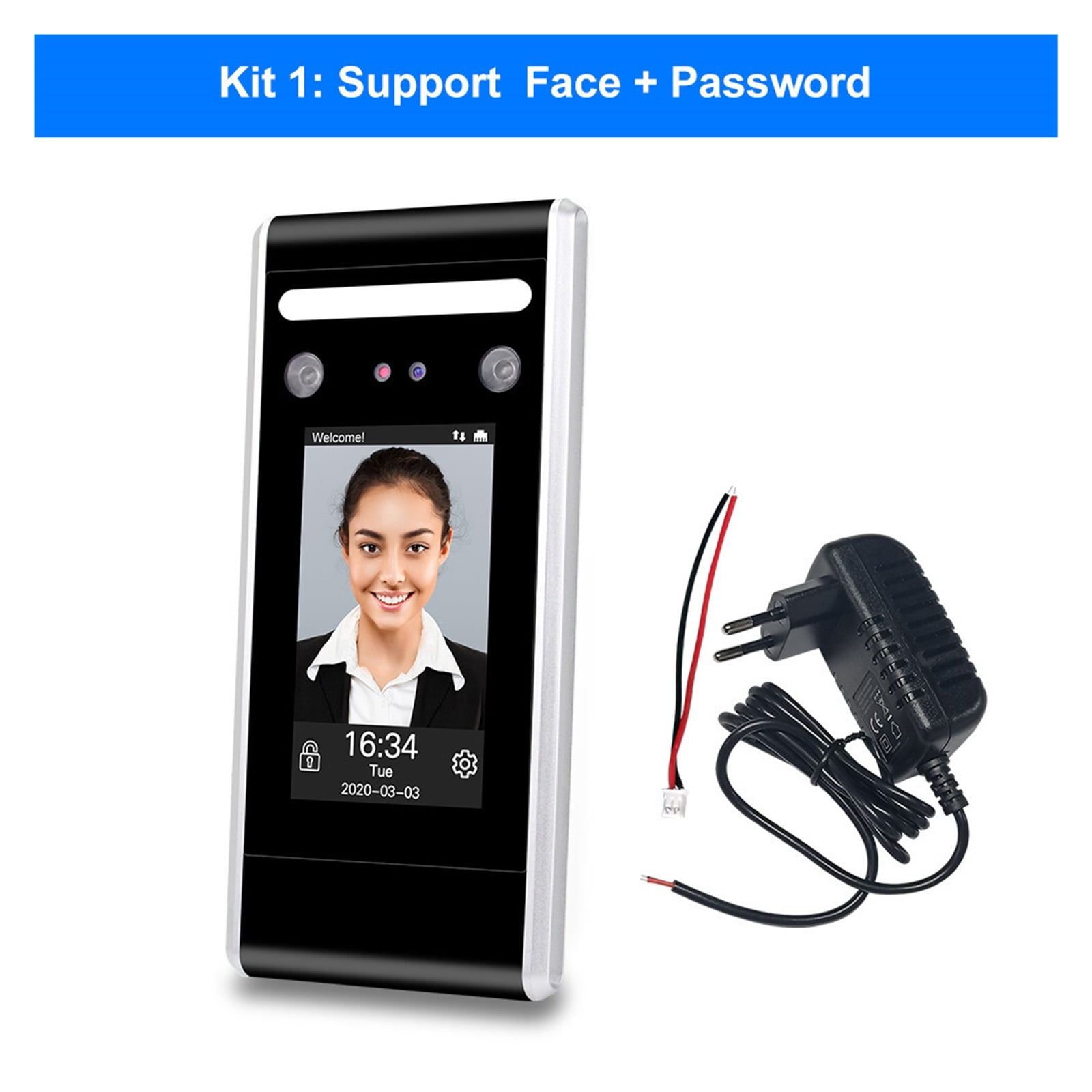 Face Recognition Access Control Dynamic Detection Door Lock Face Attendance Machine Free ...