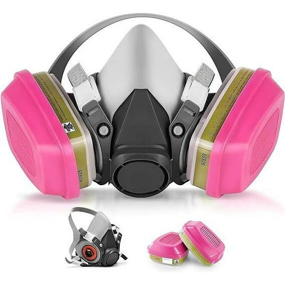 3M Half Facepiece Reusable Respirator, Medium, Gray, NIOSH Mask ...