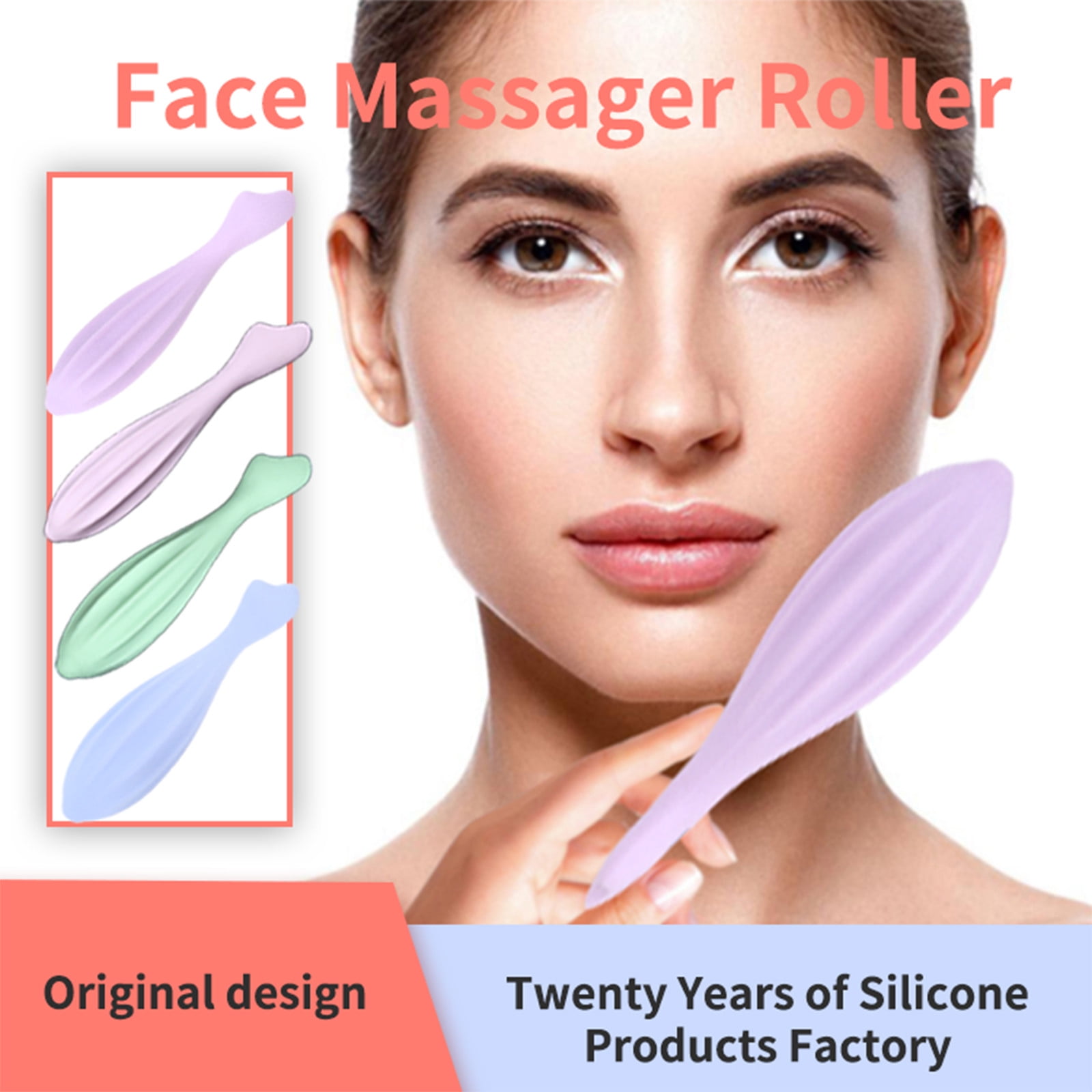 Face Roller | Gua Sha Massager | Facial Beauty Tool for Eye Puffiness ...