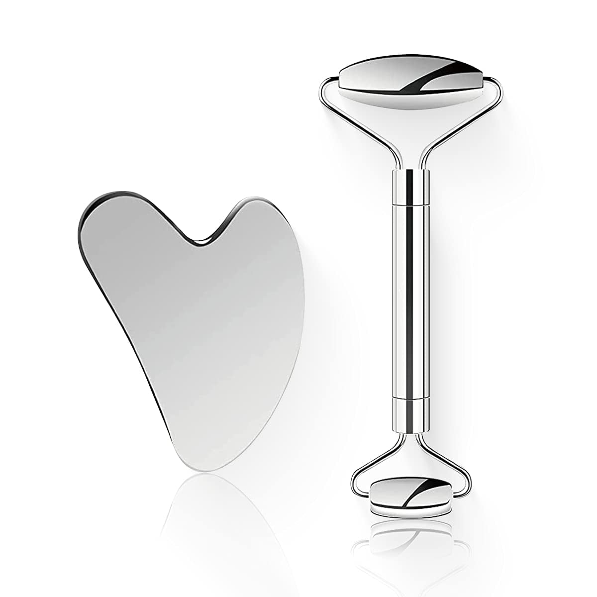 Face Roller Stainless Steel Gua Sha Facial Beauty Tools, Massage Tools ...