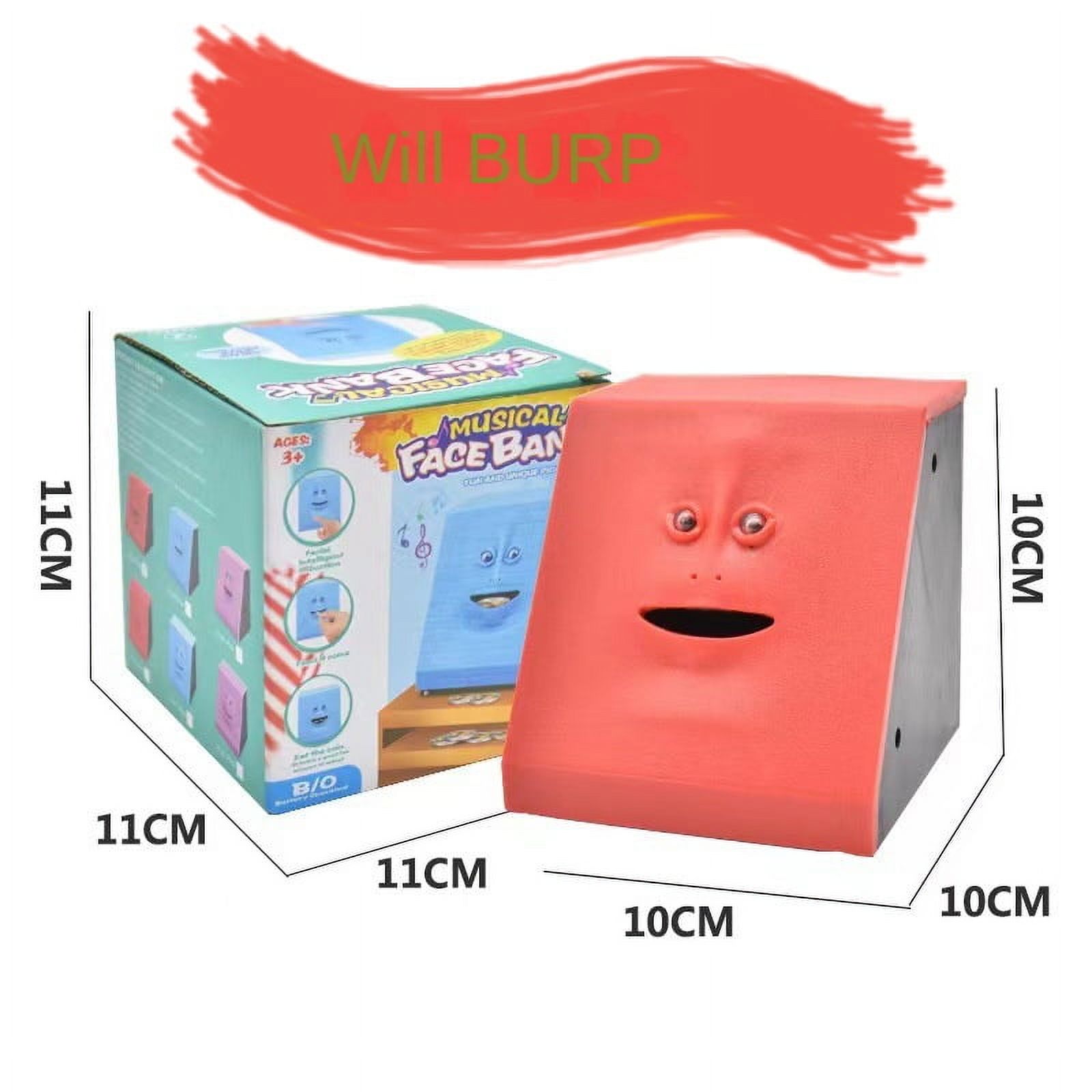 Face Savings Bank Sensing the Face That Can Move When Eating Money Coin ...