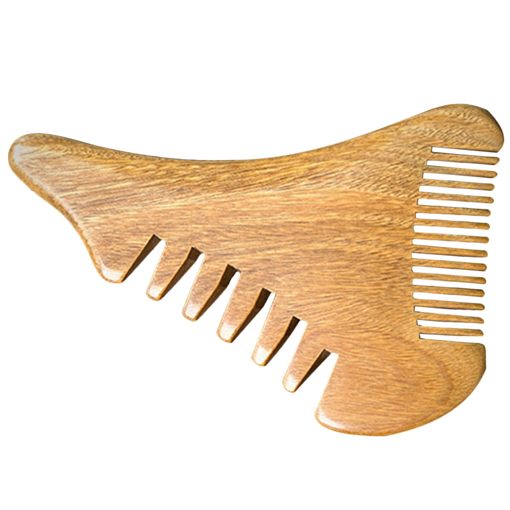 Face Scalp Comb Wide Tooth Combs Wooden Monster for Women Sandalwood ...