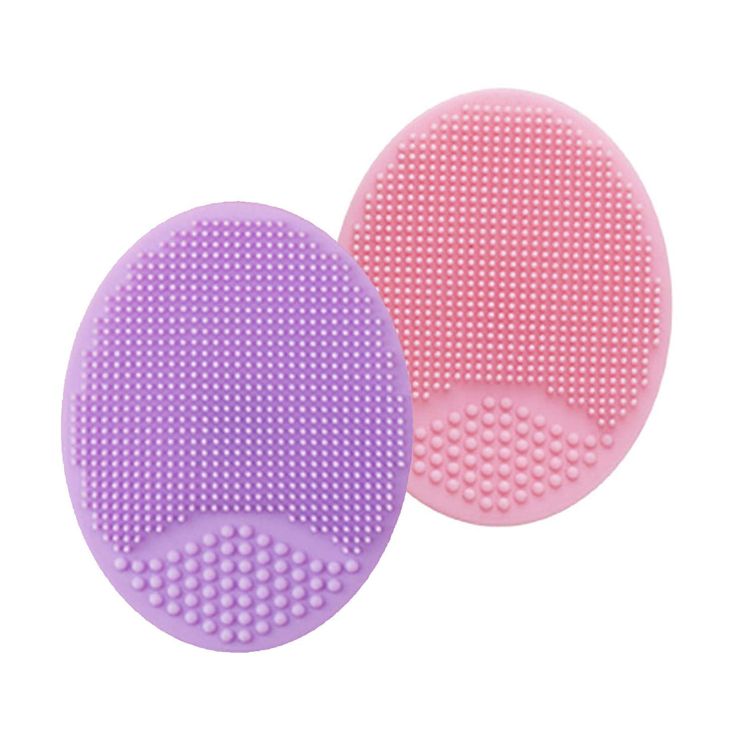 Face Scrubber,Soft Silicone Facial Cleansing Brush Wash Sponge Massage ...
