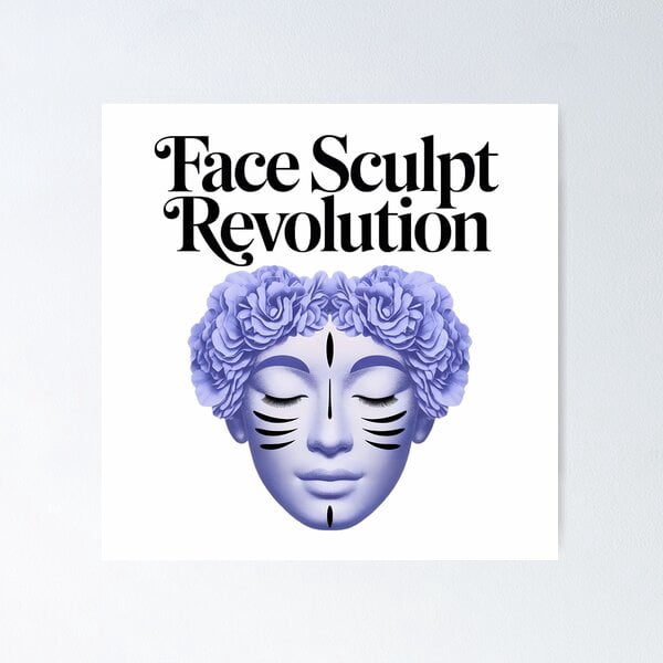 Face Sculpt Revolution: Ethereal Beauty Empowerment T-Shirt Poster Wall ...