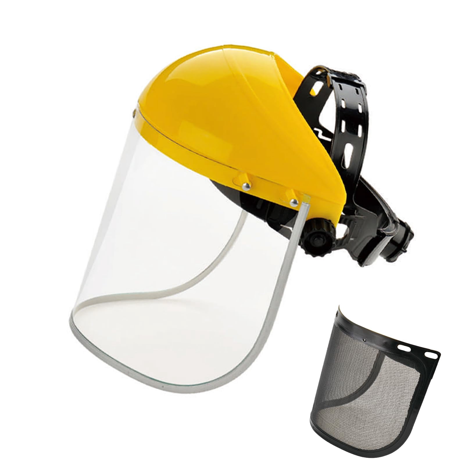 Face Shield, Full Face Safety Shield for Grinding & Cutting, ANSI Z87.1 ...