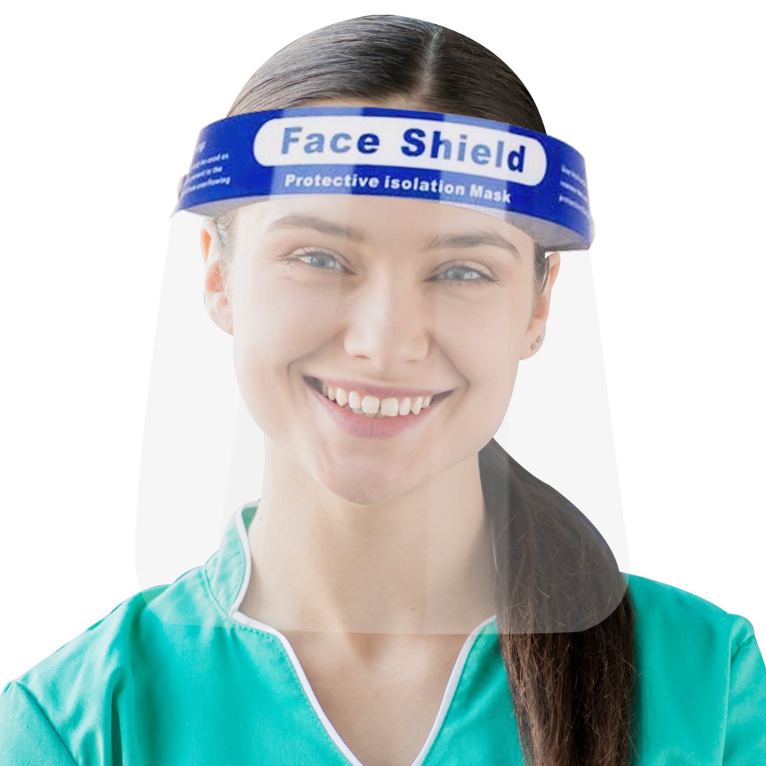 Face Shield Safety Transparent Visor Full Face Protection Anti-Spitting ...