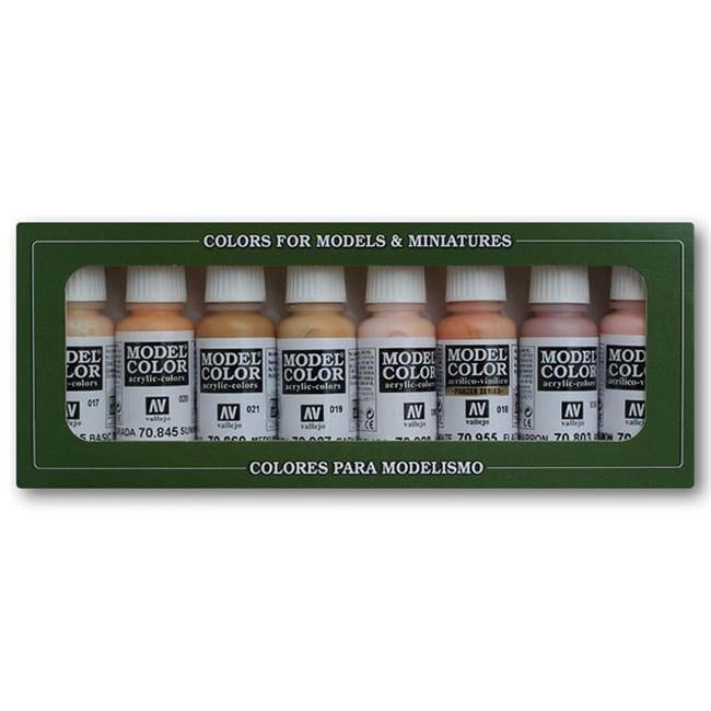 Face & Skin Tones Model Color Paint Set - Pack of 8 - Walmart.com